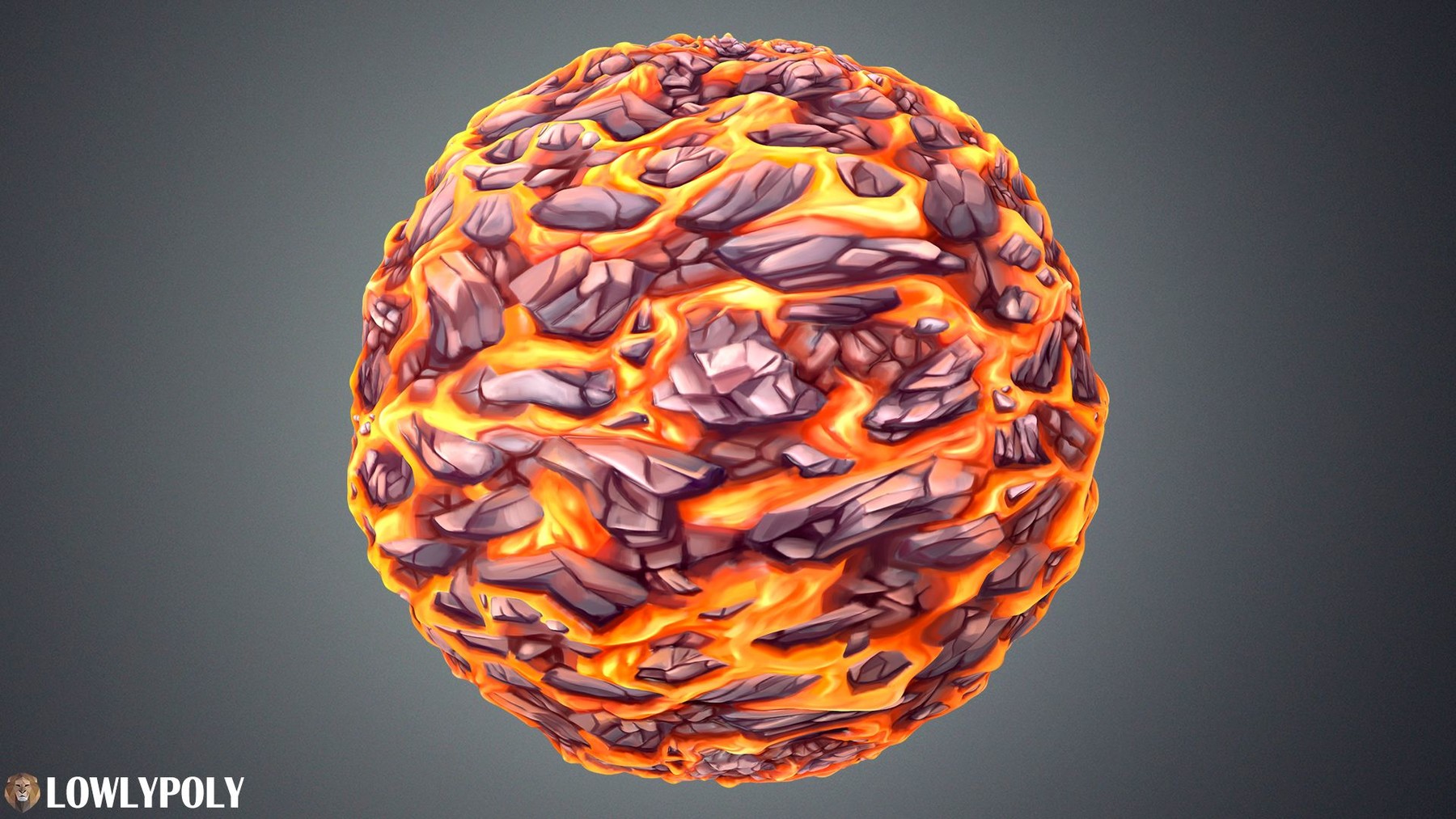 ArtStation - Stylized Lava Vol.28 - Hand Painted Texture | Game Assets