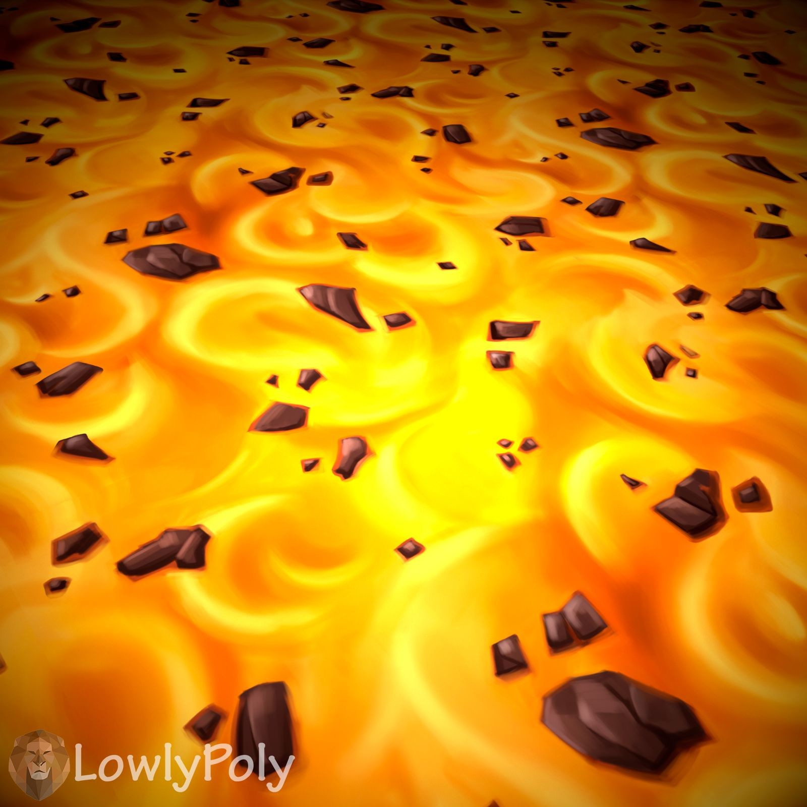 ArtStation - Stylized Lava Vol.28 - Hand Painted Texture | Game Assets