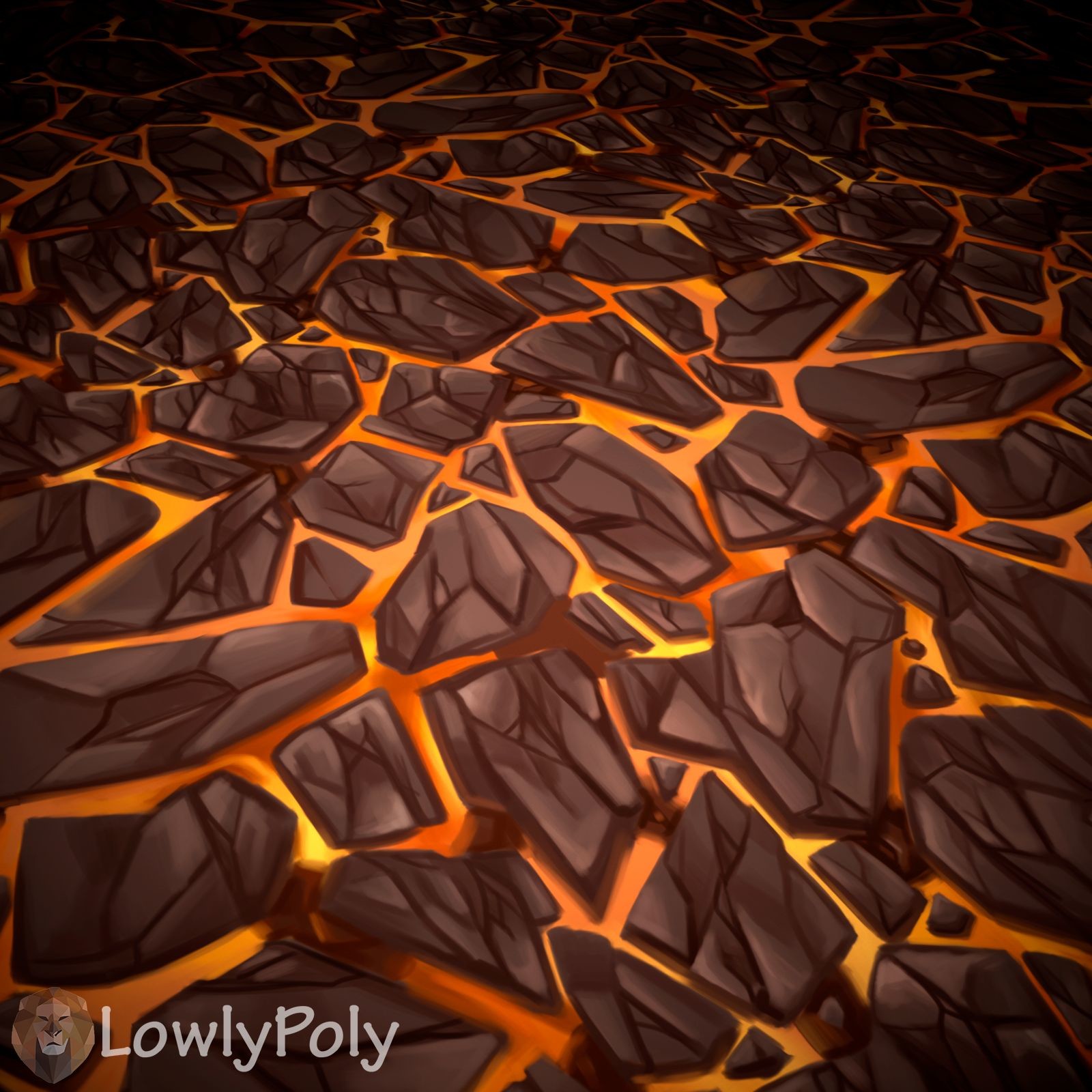 ArtStation - Stylized Lava Vol.28 - Hand Painted Texture | Game Assets
