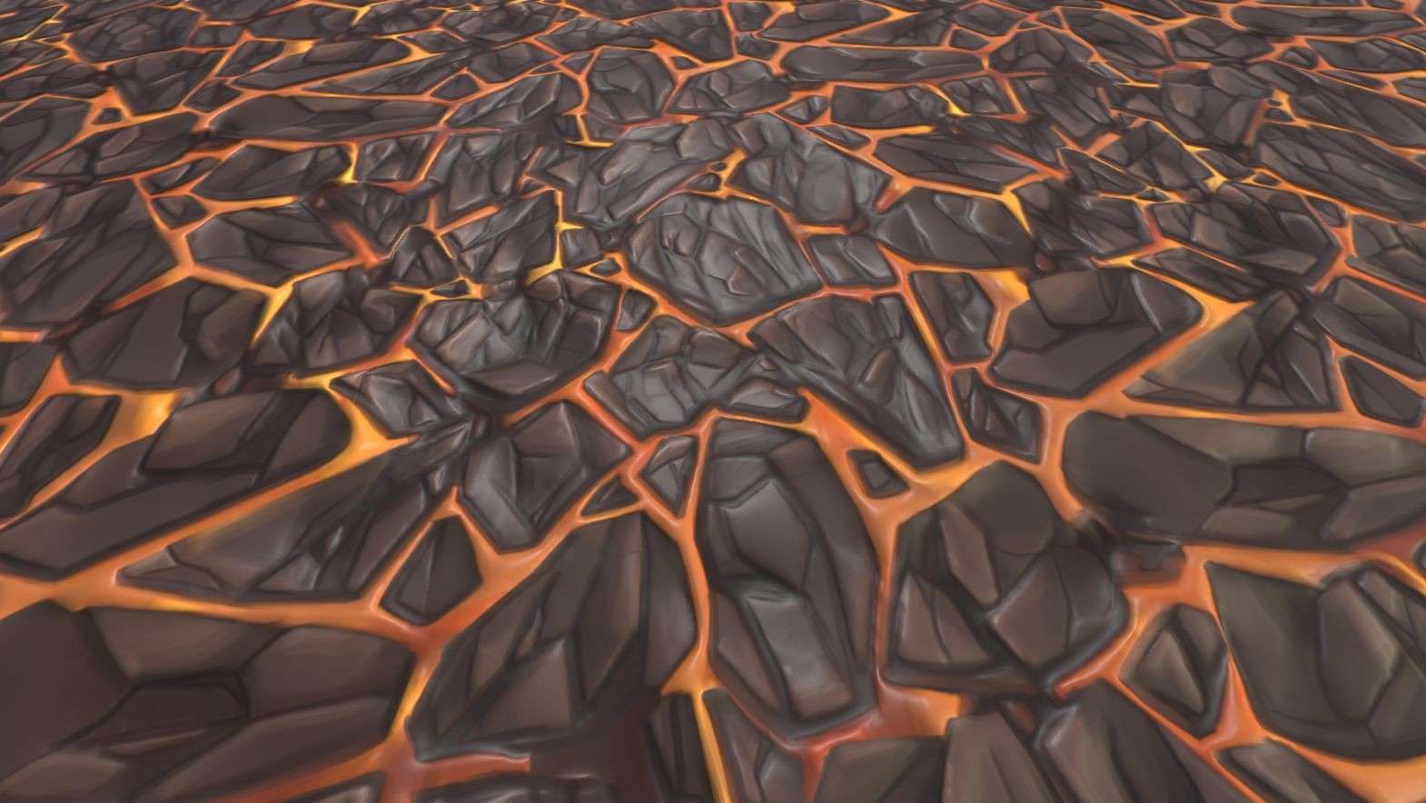 ArtStation - Stylized Lava Vol.28 - Hand Painted Texture | Game Assets