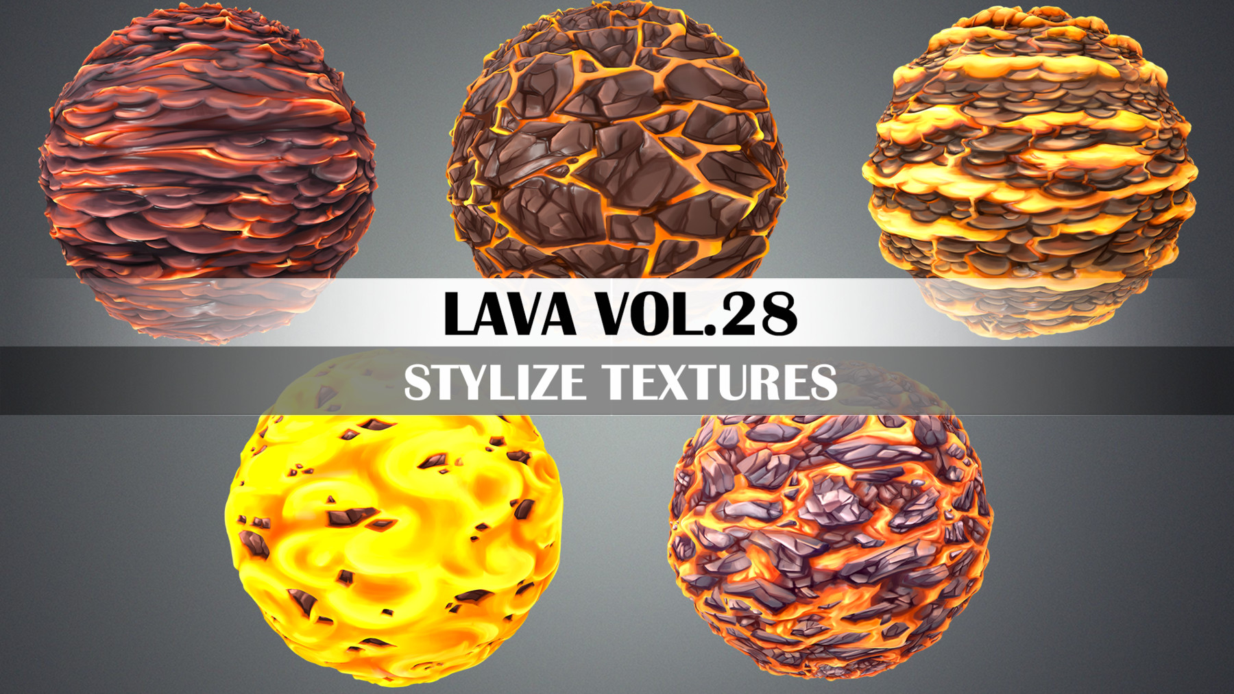 ArtStation - Stylized Lava Vol.28 - Hand Painted Texture | Game Assets