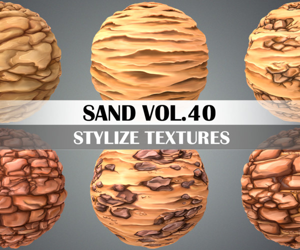 ArtStation - Stylized Sand Vol.40 - Hand Painted Texture Pack | Game Assets