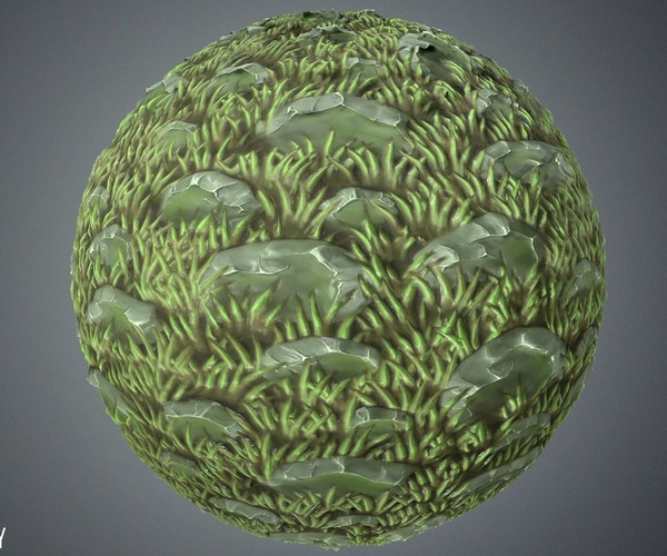 ArtStation - Stylized Grass Vol.42 - Hand Painted Texture Pack | Game ...