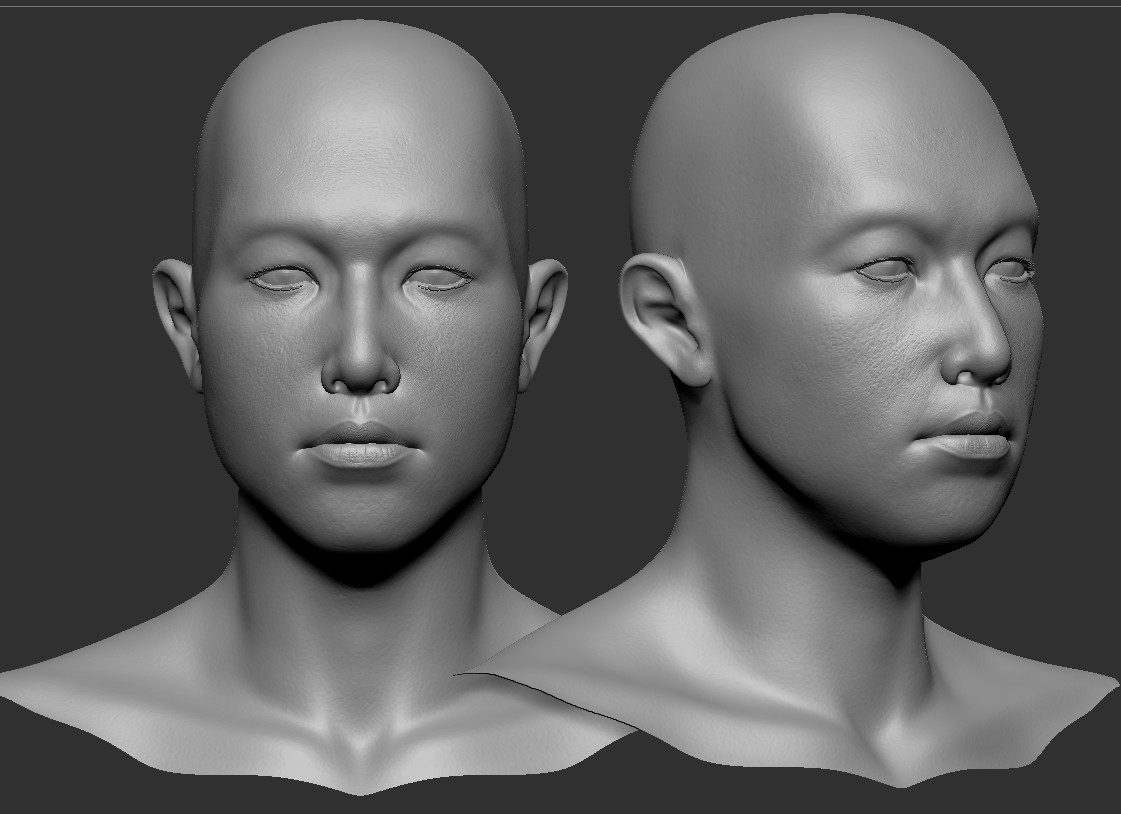 ArtStation - Man Head Base mesh 3D model 3D model | Resources