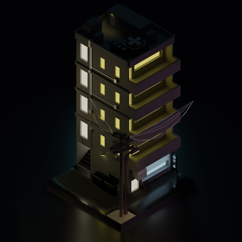 ArtStation - Low Poly Isometric Apartment (.FBX/ .OBJ) | Resources