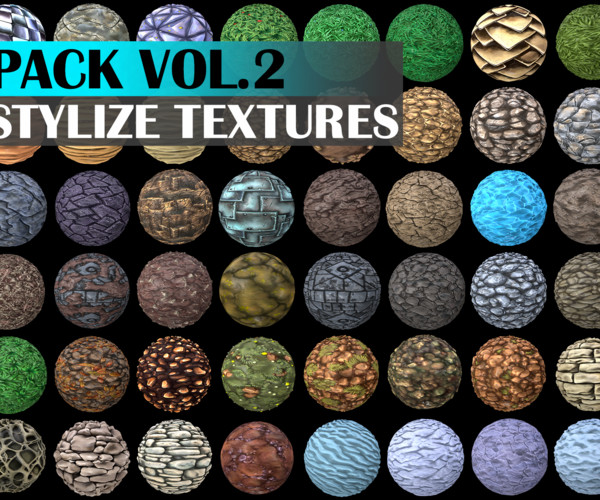 ArtStation - Stylized Texture Pack - VOL 2 | Game Assets