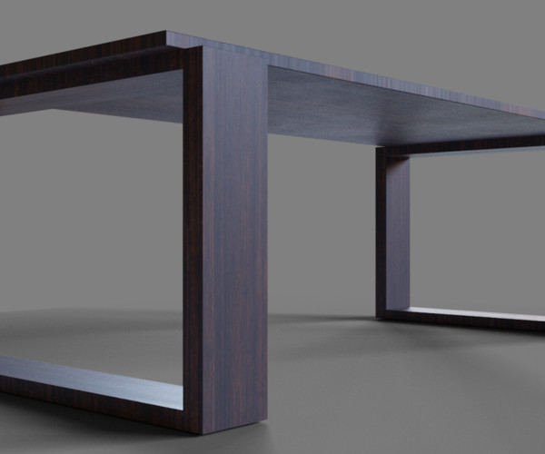 ArtStation - Wenge Hardwood Table | Resources
