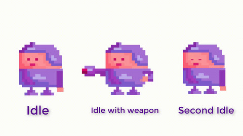 ArtStation - Pixel Character Animation | Game Assets