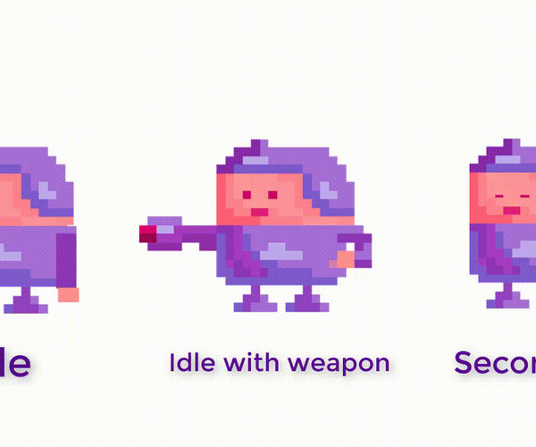 ArtStation - Pixel Character Animation | Game Assets