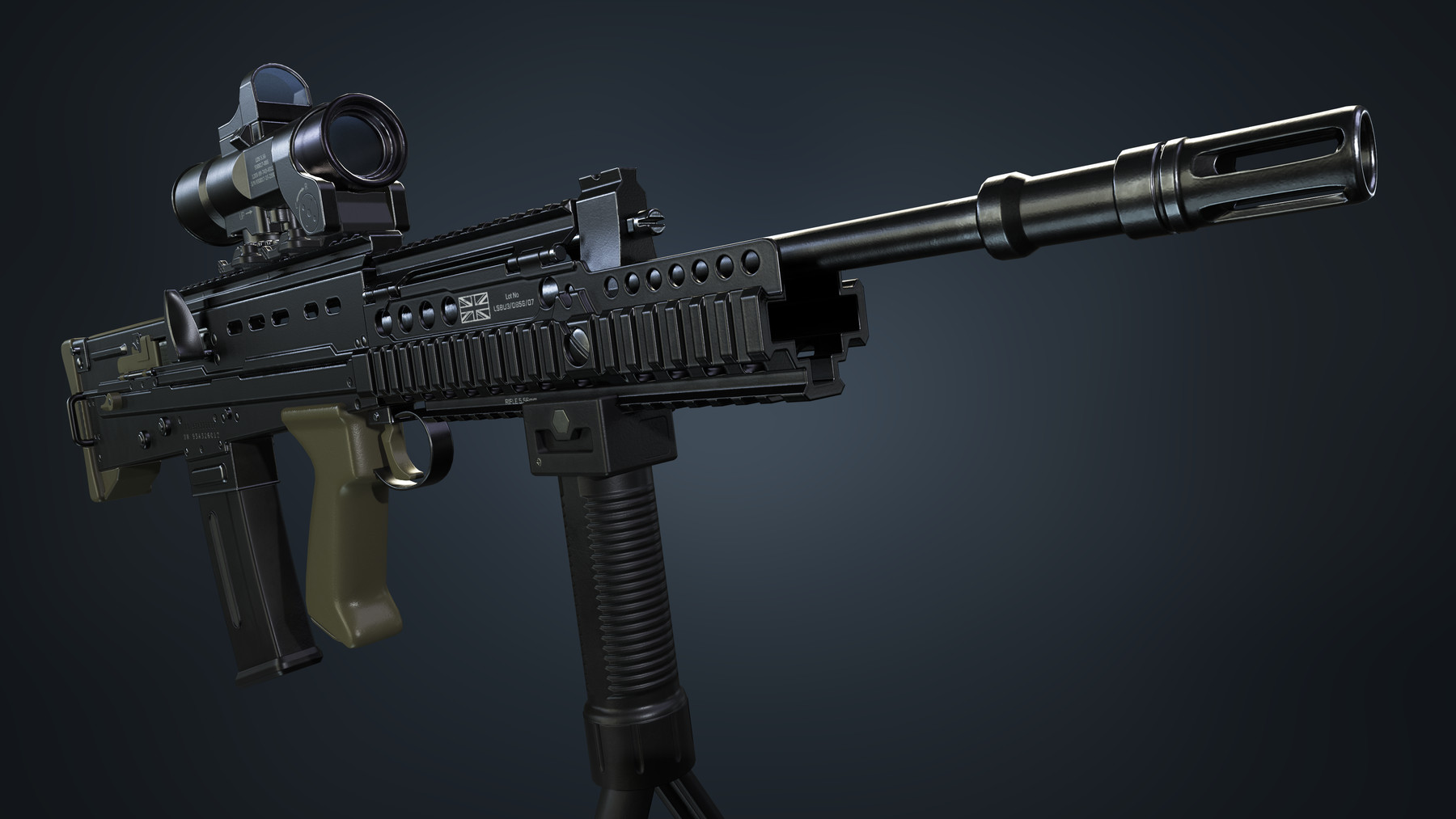 ArtStation - SA80 a2 Rifle | Game Assets