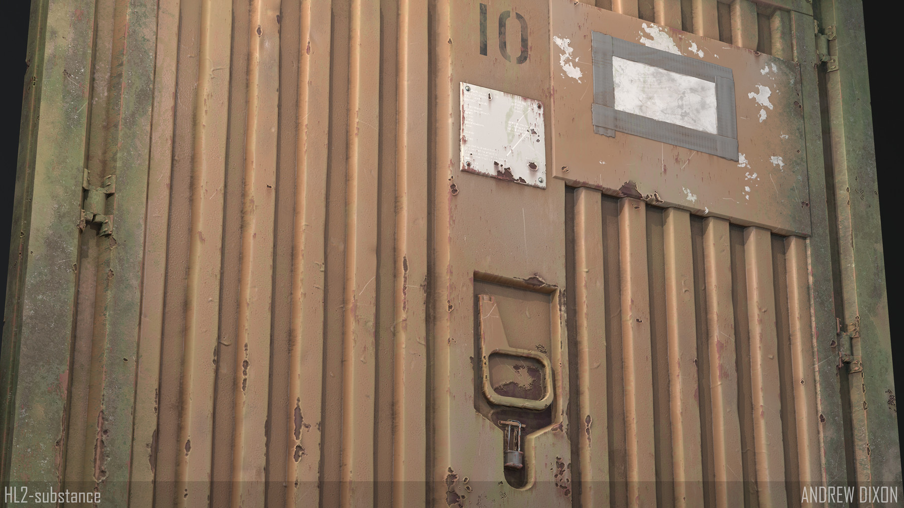ArtStation - HL2-Substance / Prop Container Door SBS Free | Resources