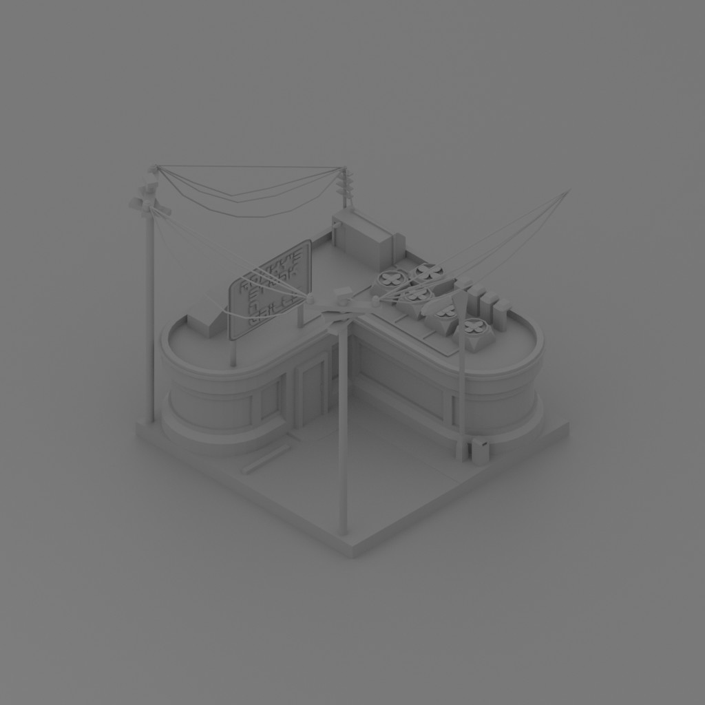 ArtStation - Low Poly Isometric Restaurant (.FBX/.OBJ) | Resources