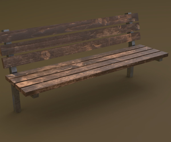 ArtStation - Bench 40 4in1 [4 PBR Texture 1 Model] | Resources
