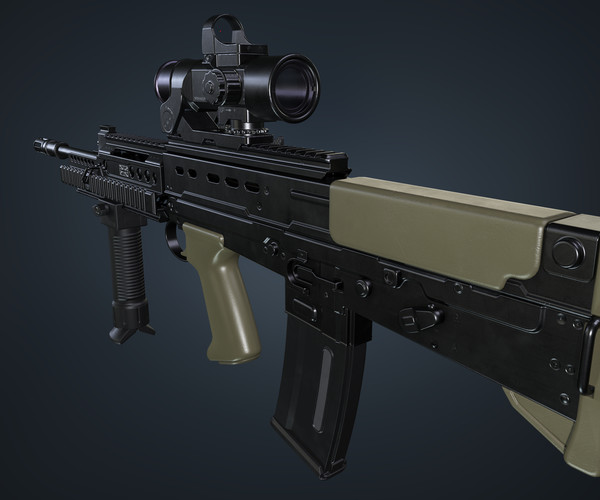 ArtStation - SA80 a2 Rifle | Game Assets