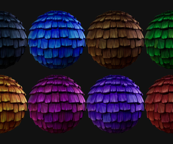 ArtStation - Hand Painted Stylized Tile Material - Disorganised | Game ...