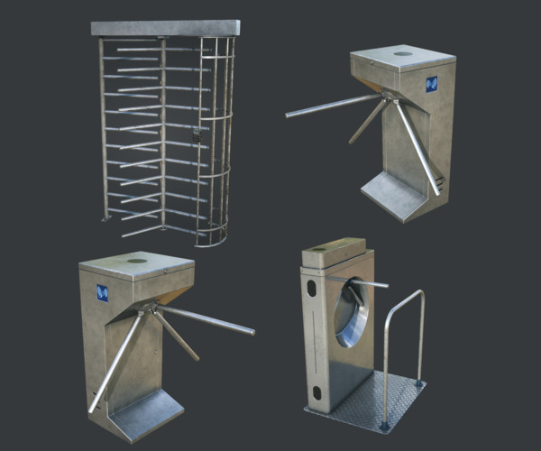 ArtStation - Inteligent Security Gates Pack | Game Assets