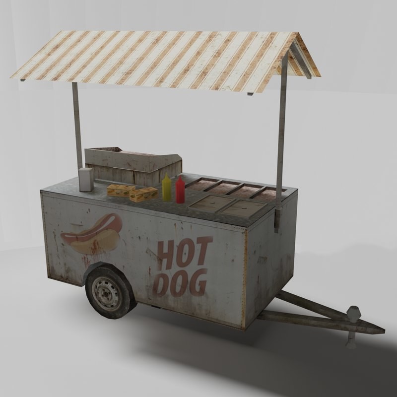 ArtStation - Food Cart | Game Assets