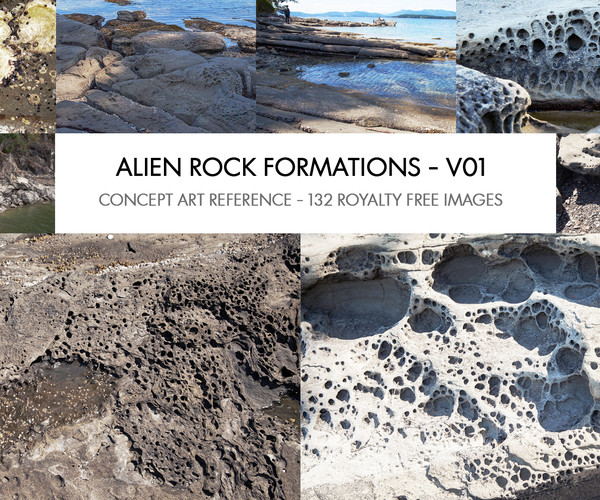 ArtStation - ALIEN ROCK FORMATIONS - V01 - PHOTO REFERENCE | Resources
