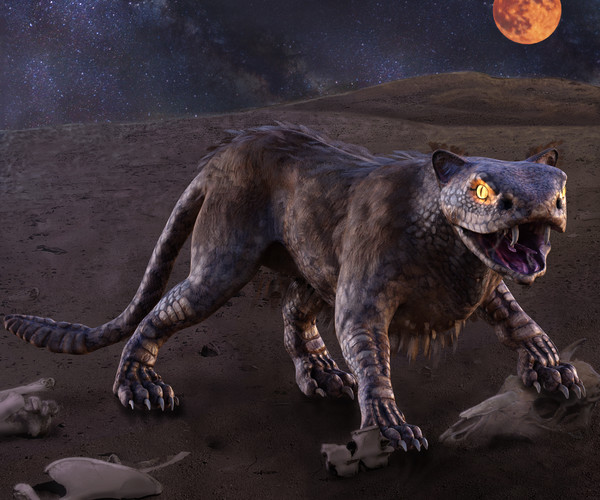 ArtStation - Snake Cat Monster | Game Assets