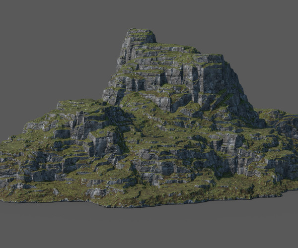 ArtStation - Green Mountain 3D model | Game Assets