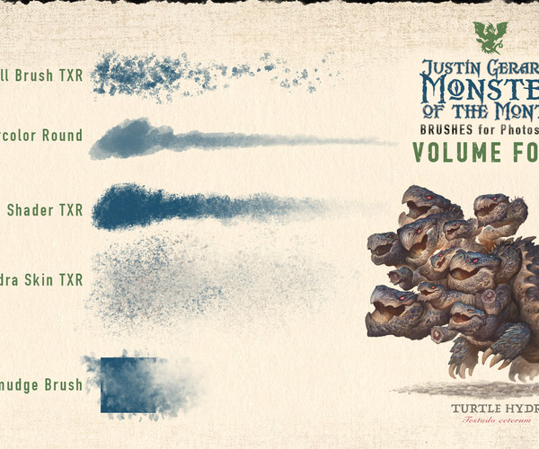 ArtStation - Justin Gerard's Monster-of-the-Month Brush Sets: VOLUME ...