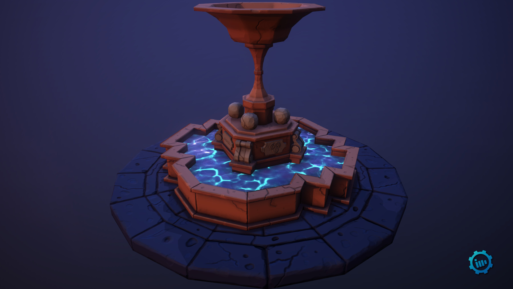 ArtStation - Stylized Fountain | Game Assets