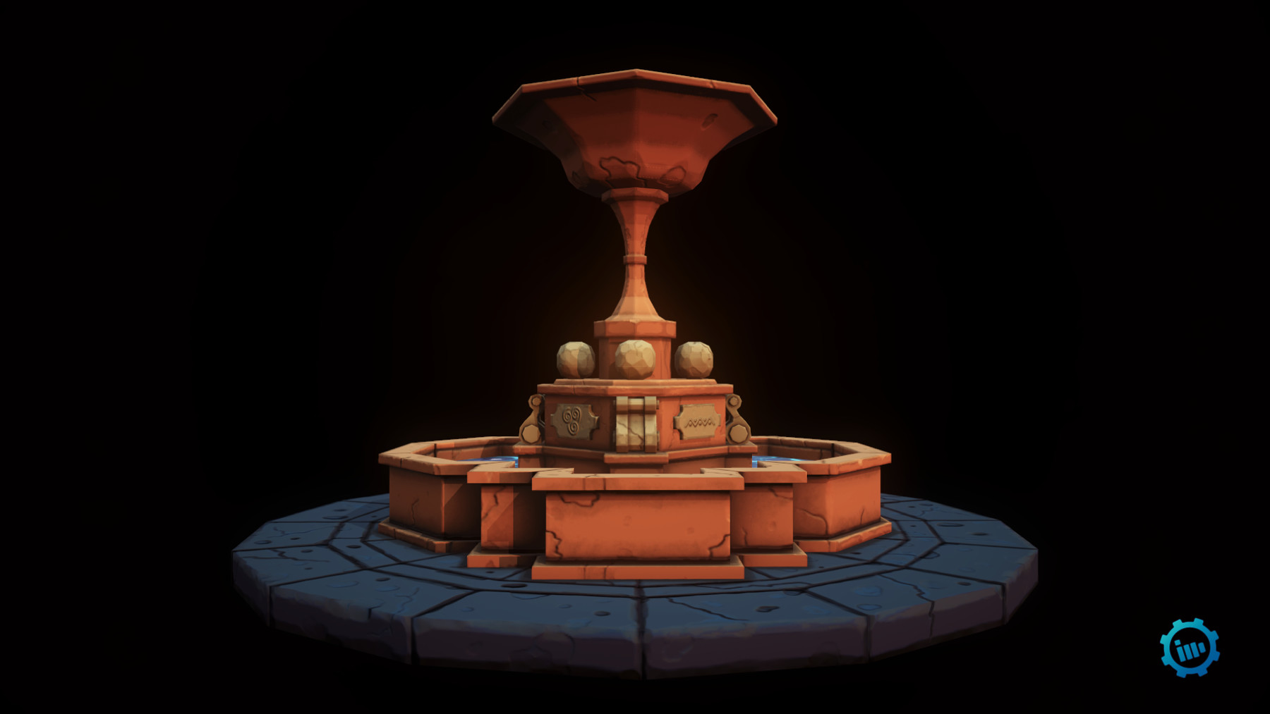 ArtStation - Stylized Fountain | Game Assets