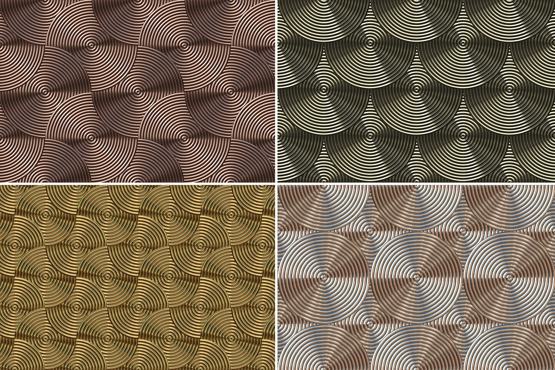 ArtStation - 10 Art Deco Vintage Rings Pattern Backgrounds | Artworks