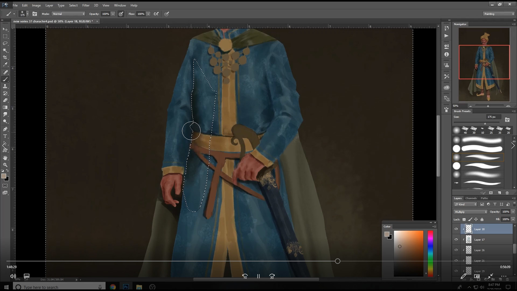ArtStation - Character painting process - step by step the most easy ...