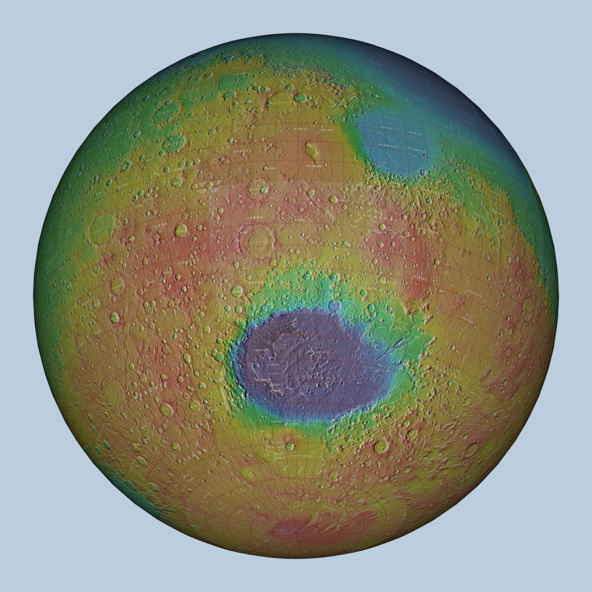 ArtStation - Mars 3D Globe 1 | Resources
