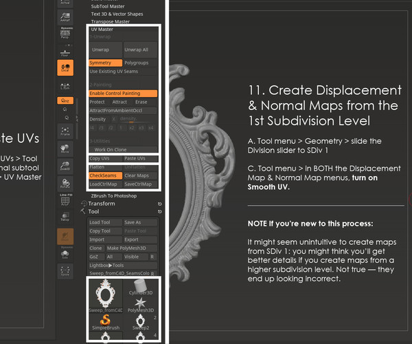 Artstation Tutorial Zbrush To Cinema 4d And Redshift Dealing With Displacement Tutorials