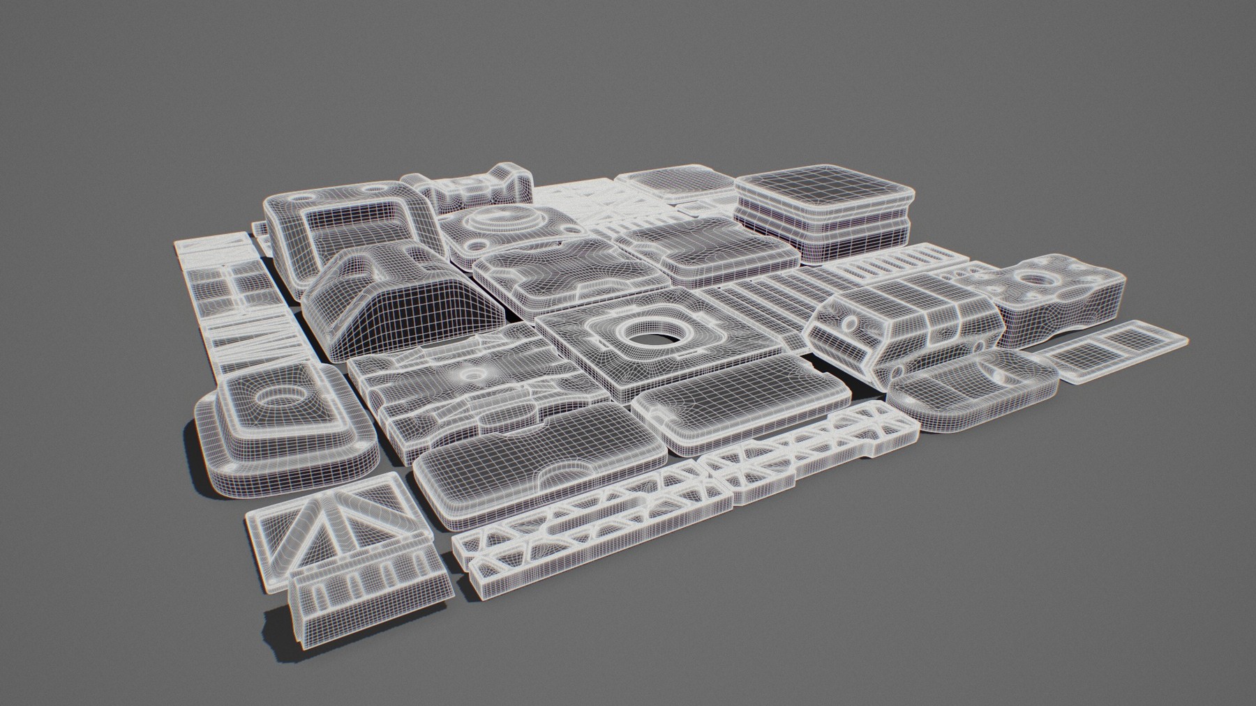 ArtStation - Hard Surface Kitbash 01 - Subdiv-Ready | Resources