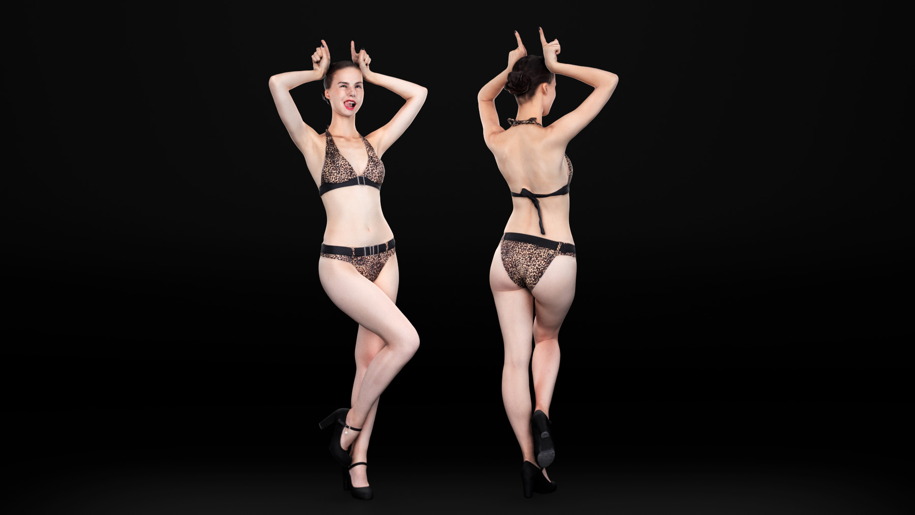 ArtStation - Teasing Woman in swimsuit | Game Assets