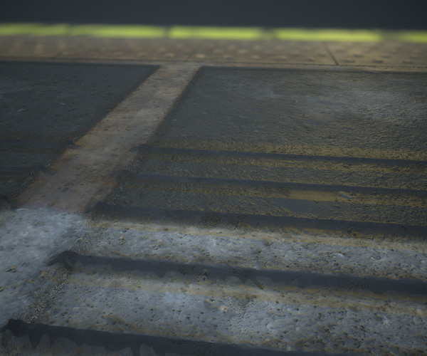 ArtStation - Train Station Floor | Game Assets