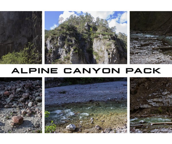 ArtStation - ALPINE CANYON REFERENCE PACK | Resources