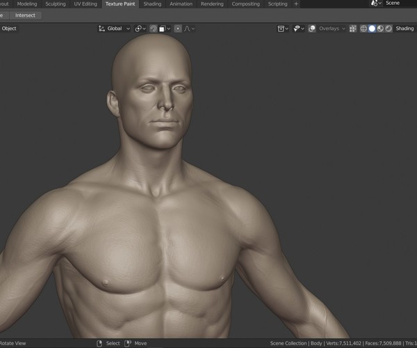 ArtStation - Basic human male model | Game Assets