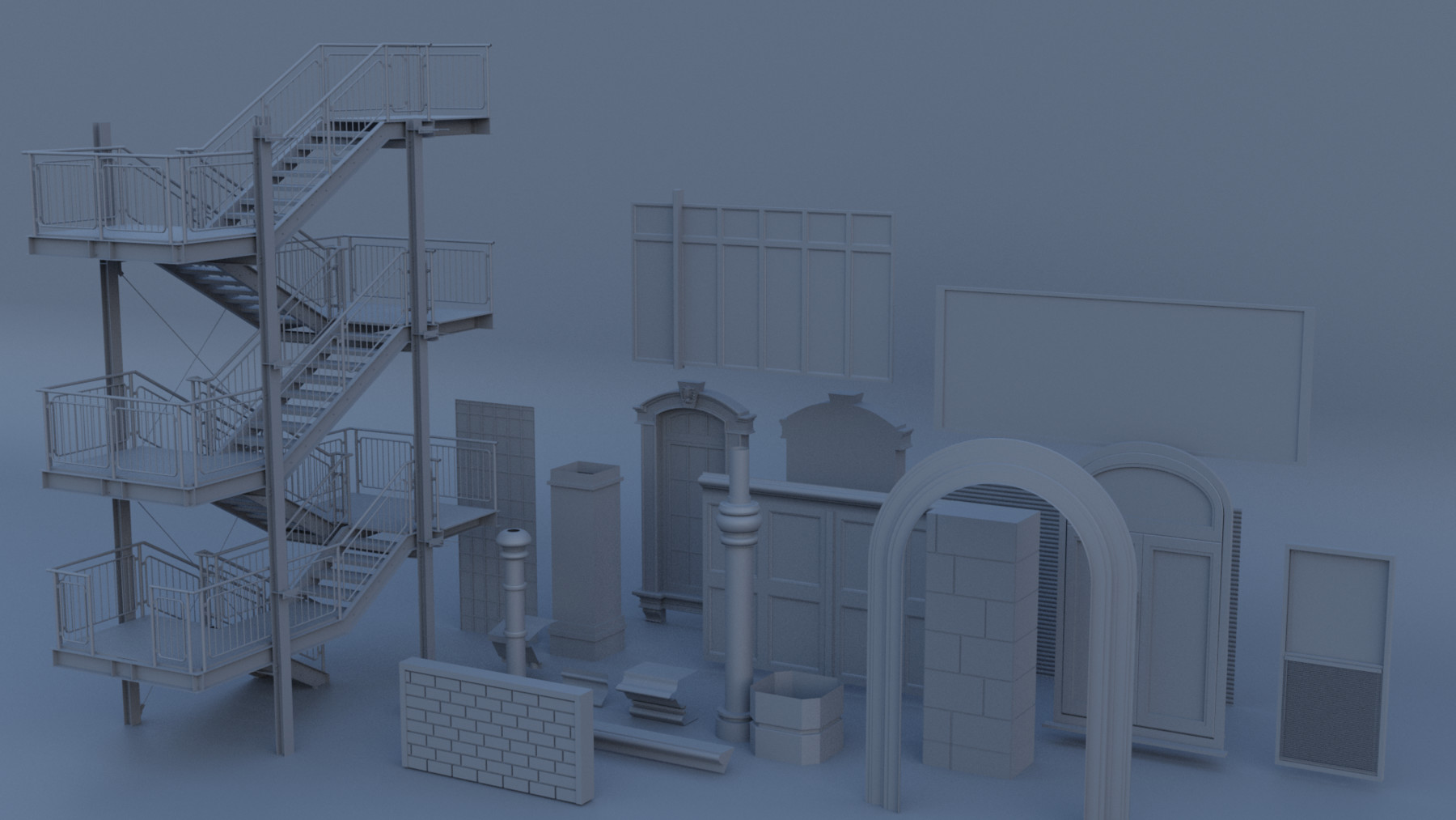 ArtStation - 20+ Modular building piece | Resources