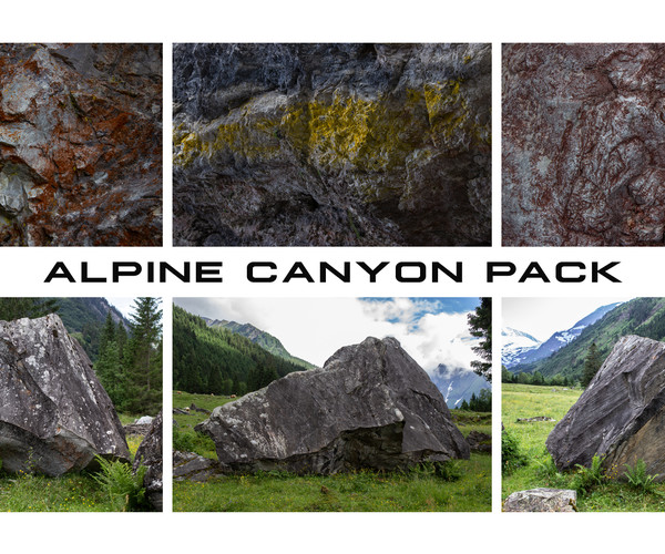 ArtStation - ALPINE CANYON REFERENCE PACK | Resources