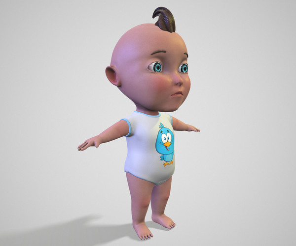 ArtStation - Cartoon Baby 3D model | Resources