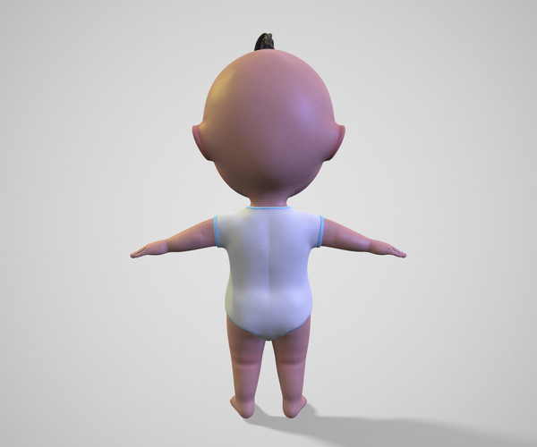 ArtStation - Cartoon Baby 3D model | Resources