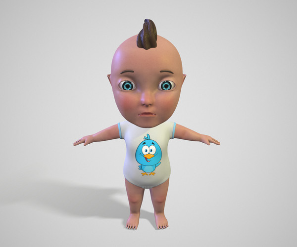 ArtStation - Cartoon Baby 3D model | Resources