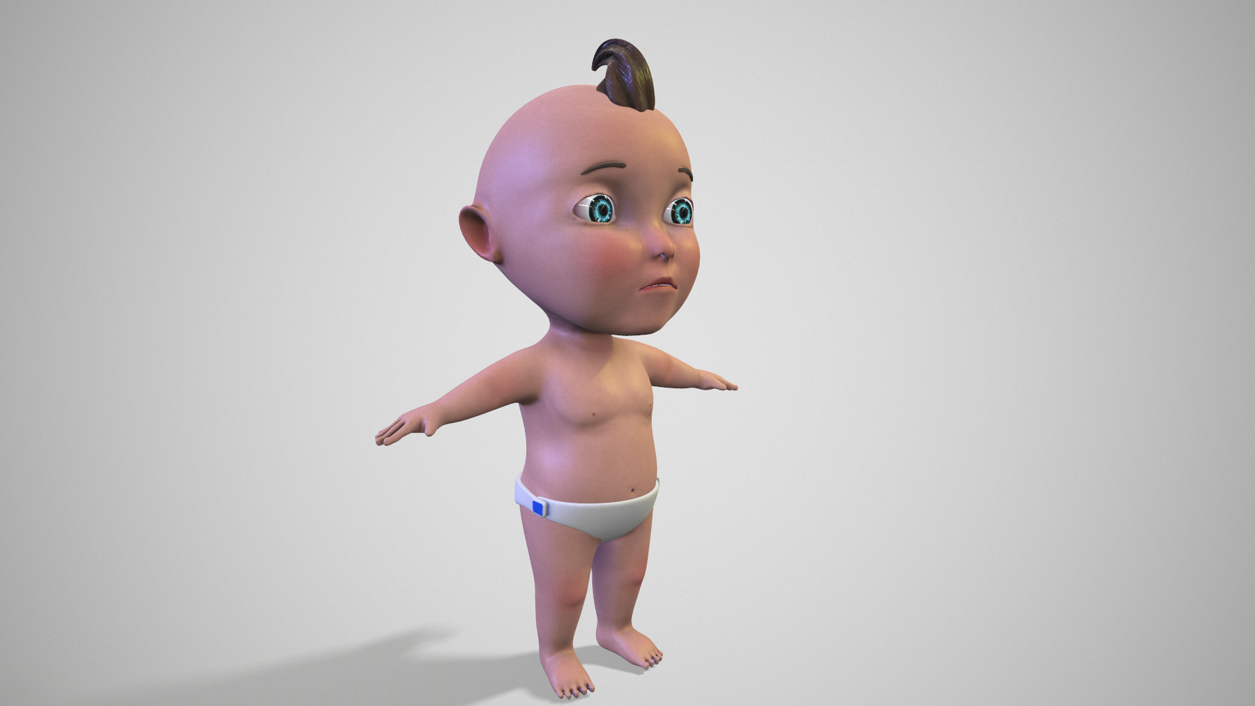 ArtStation - Cartoon Baby 3D model | Resources