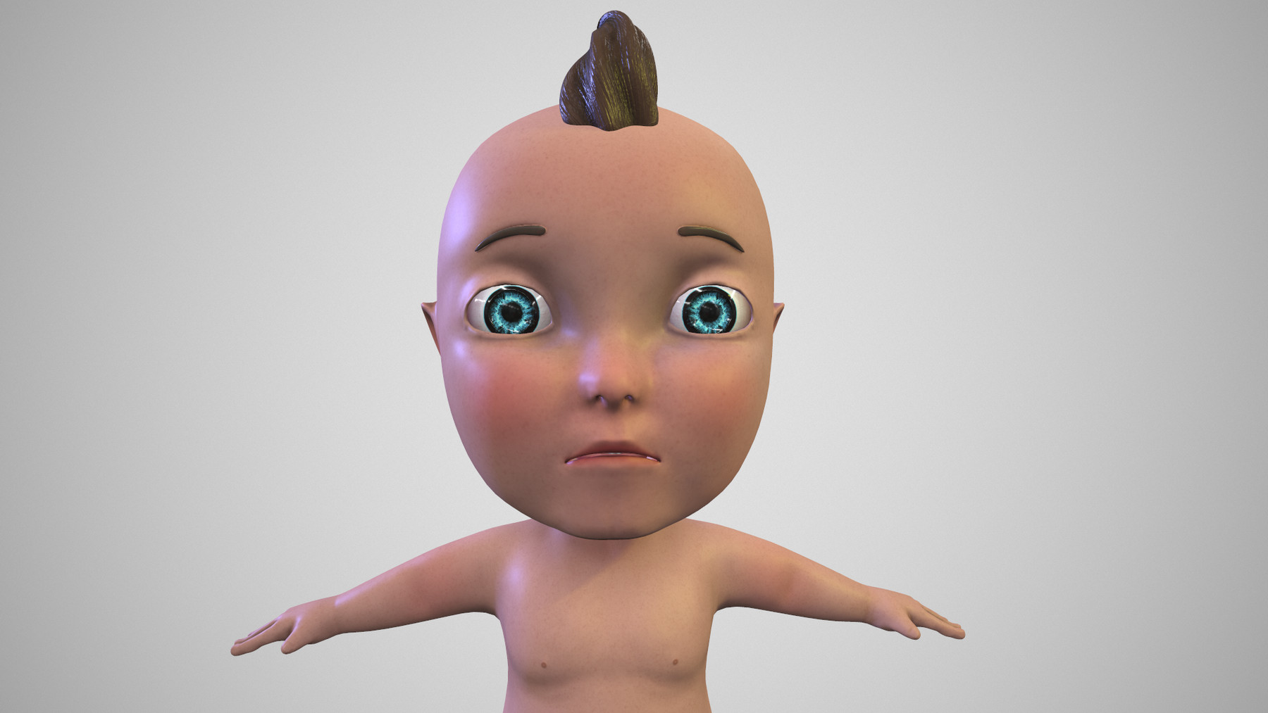 ArtStation - Cartoon Baby 3D model | Resources