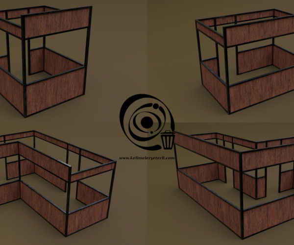 ArtStation - Stall stand Set 16 4M4T 01 R | Resources