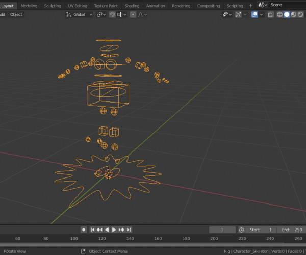 ArtStation - Humanoid Character Rig for Blender