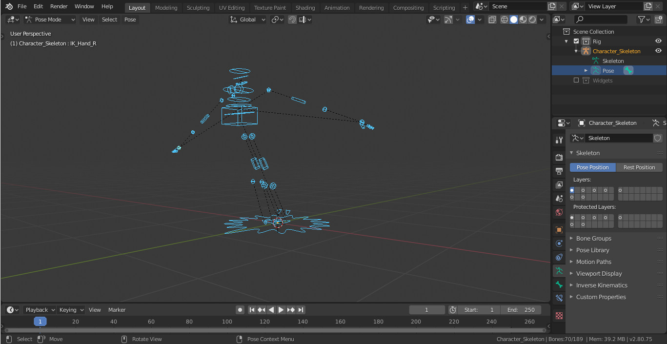 ArtStation - Humanoid Character Rig for Blender