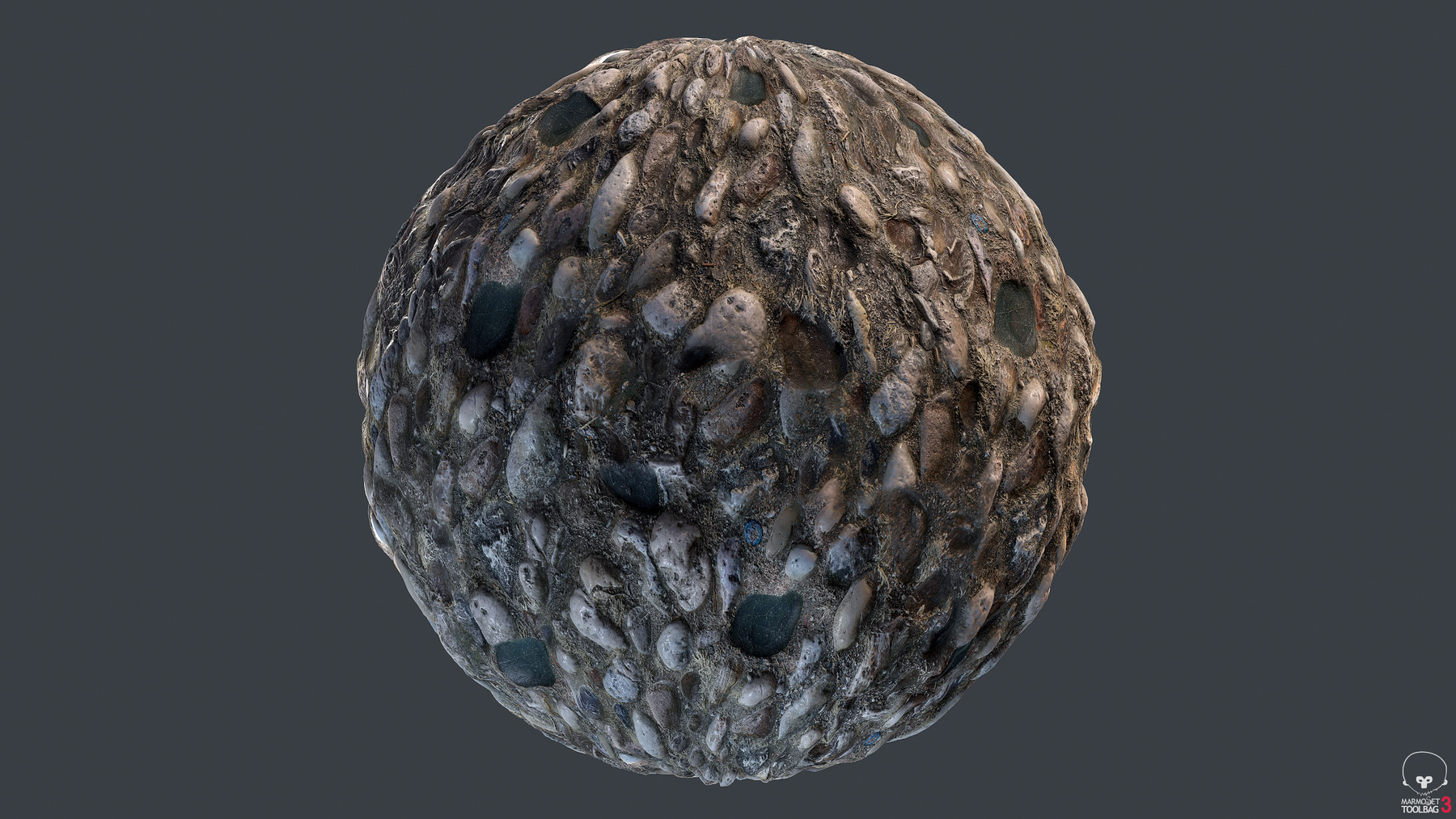 ArtStation - Round Stone Beach Ground - PBR Material | Resources