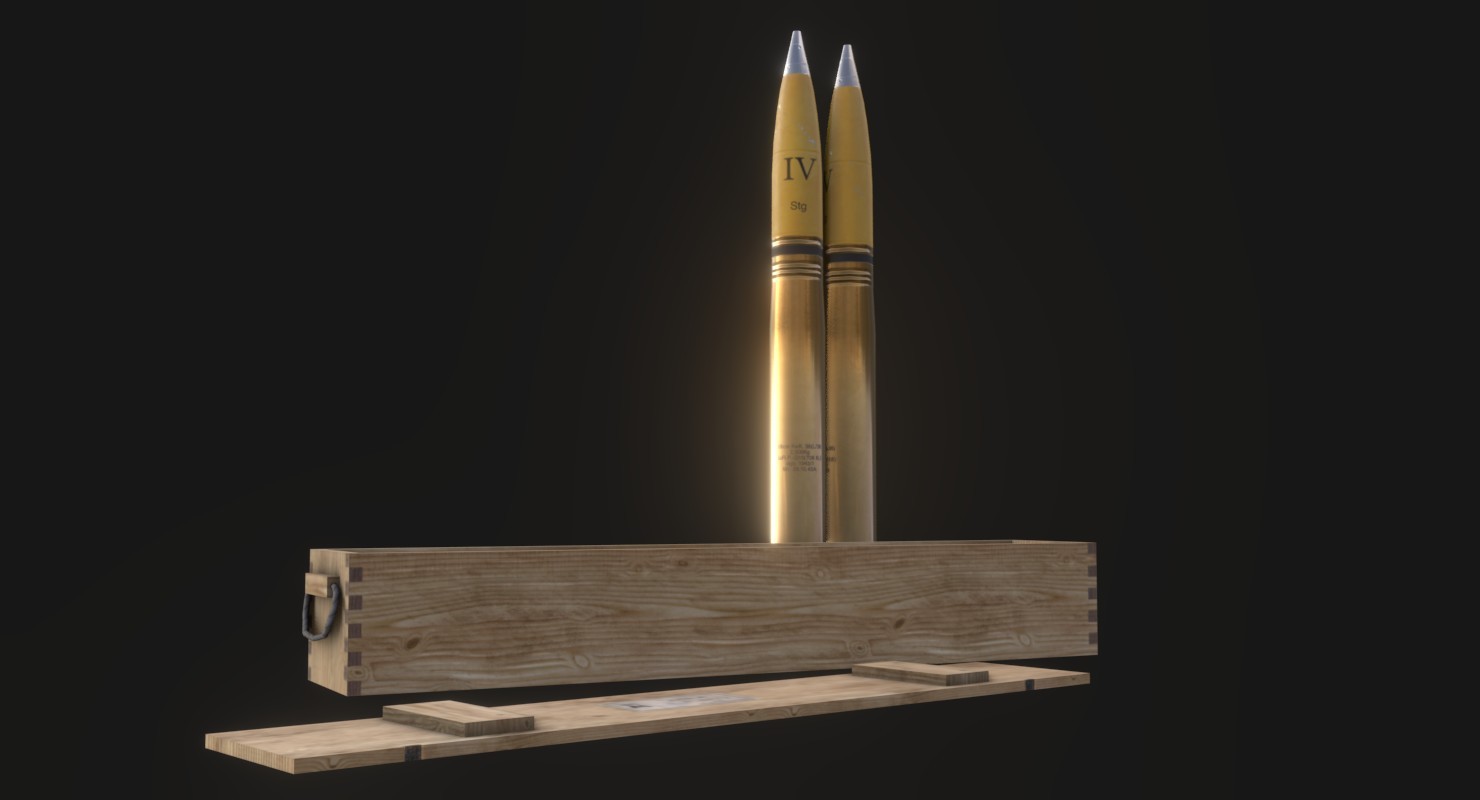 ArtStation - German 88mm FLAK Ammo | Game Assets
