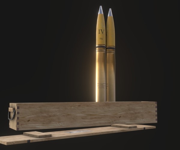 ArtStation - German 88mm FLAK Ammo | Game Assets