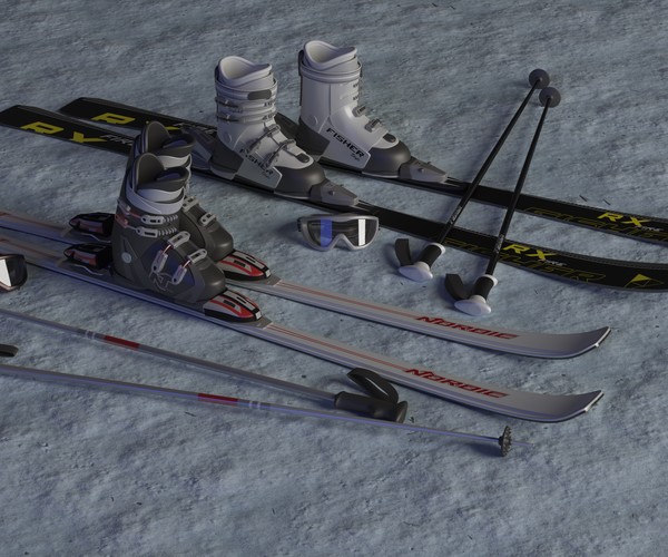 ArtStation - Snow Ski Boots | Resources